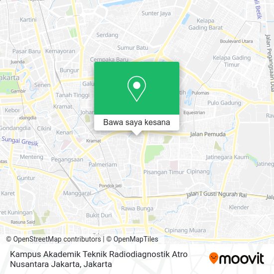 Cara ke Kampus Akademik Teknik Radiodiagnostik Atro Nusantara Jakarta ...