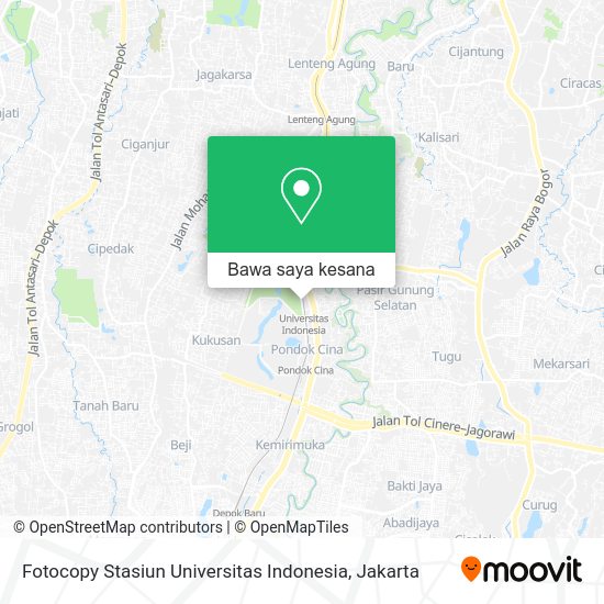 Cara ke Fotocopy Stasiun Universitas Indonesia di Depok menggunakan bis ...