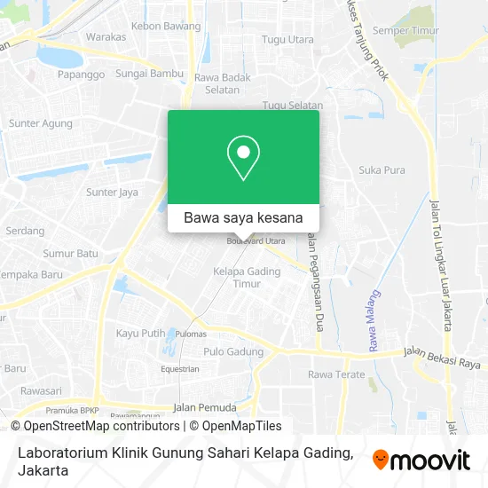 Cara ke Laboratorium Klinik Gunung Sahari Kelapa Gading di Jakarta ...