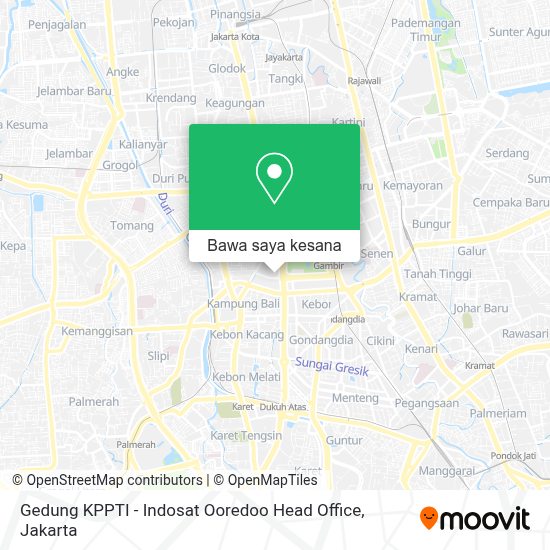 Cara ke Gedung KPPTI - Indosat Ooredoo Head Office di Jakarta Pusat ...