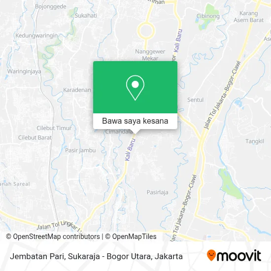Cara ke Jembatan Pari, Sukaraja - Bogor Utara menggunakan bis?