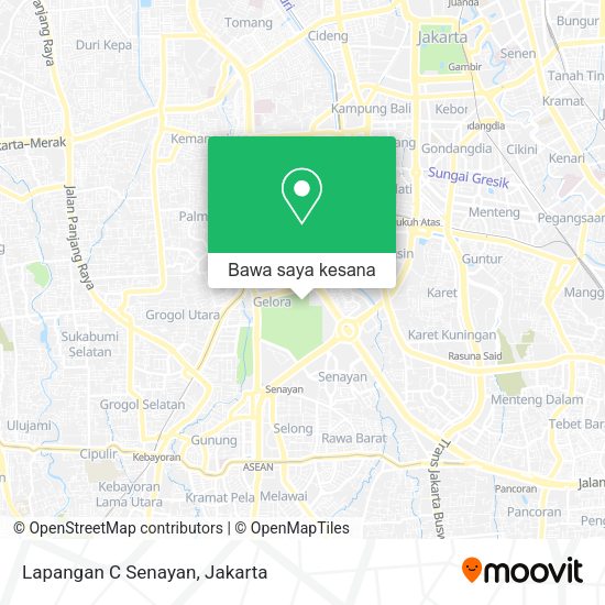 Cara ke Lapangan C Senayan di Jakarta Pusat menggunakan bis atau mrt?