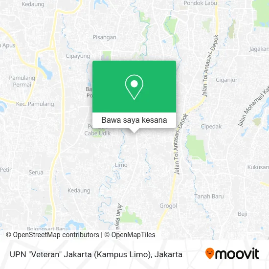 Cara ke UPN "Veteran" Jakarta (Kampus Limo) di Depok menggunakan bis?