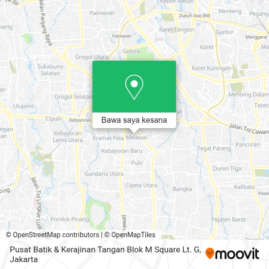 Cara ke Pusat Batik & Kerajinan Tangan Blok M Square Lt. G di Jakarta ...