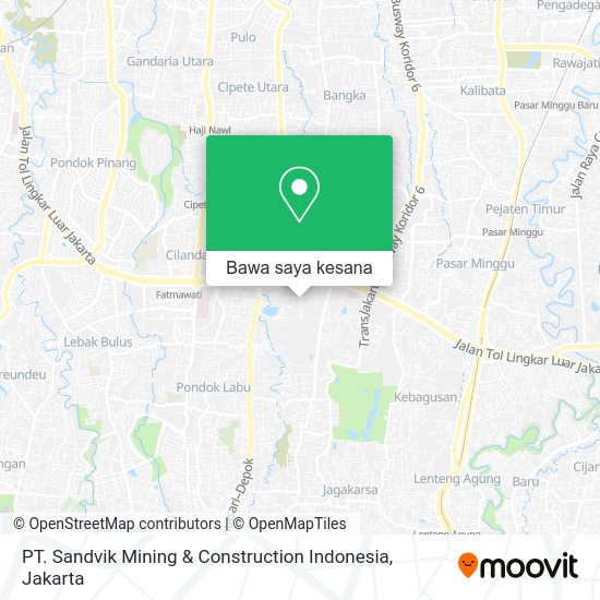 Cara ke PT. Sandvik Mining & Construction Indonesia di Jakarta Selatan ...