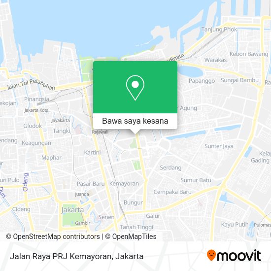Cara ke Jalan Raya PRJ Kemayoran di Jakarta Pusat menggunakan bis atau ...