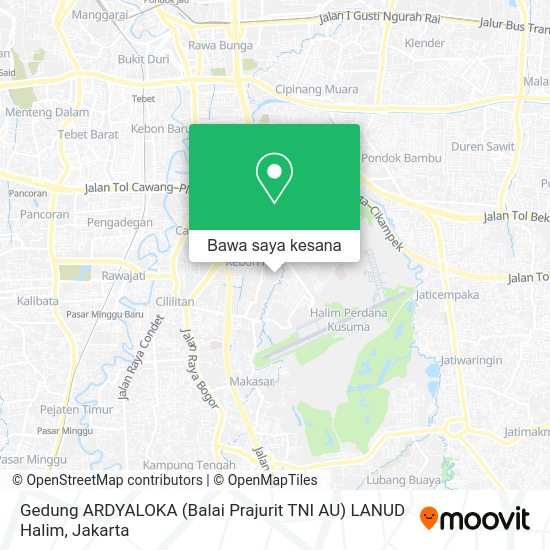 Cara ke Gedung ARDYALOKA (Balai Prajurit TNI AU) LANUD Halim di Jakarta ...