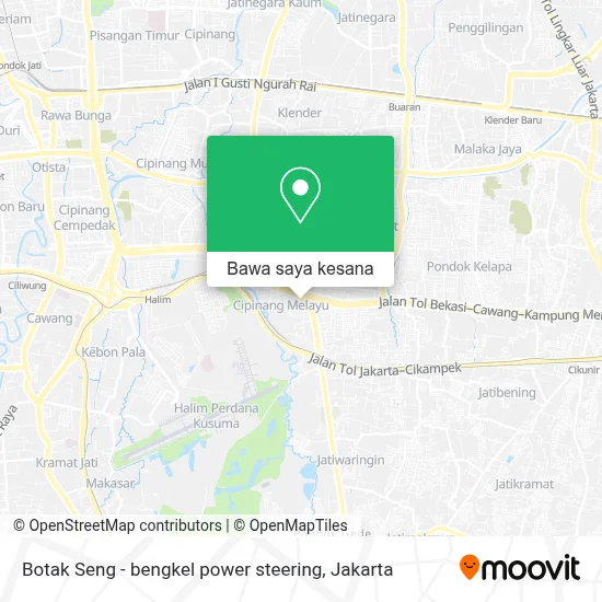 Cara ke Botak Seng - bengkel power steering di Jakarta Timur ...
