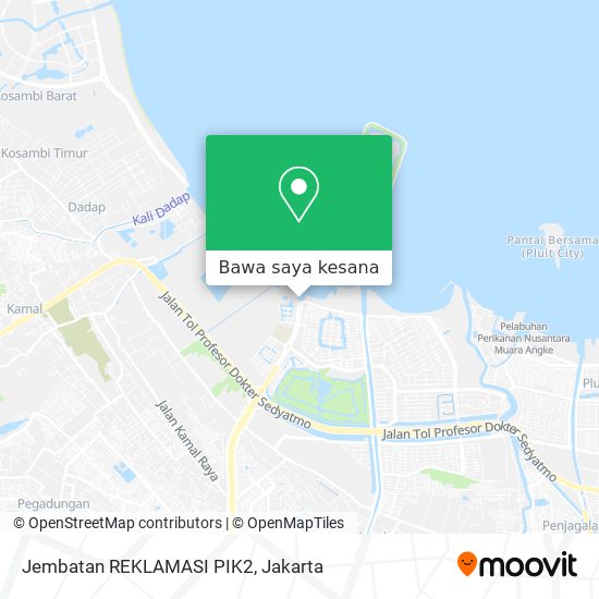 Cara ke Jembatan REKLAMASI PIK2 di Jakarta Utara menggunakan bis atau ...
