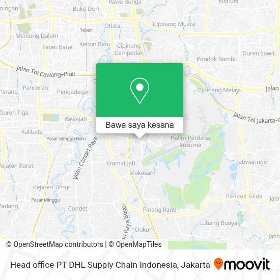 Cara ke Head office PT DHL Supply Chain Indonesia di Jakarta Timur ...
