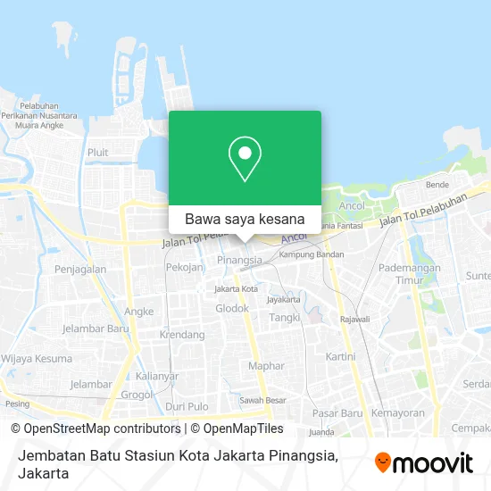 Cara ke Jembatan Batu Stasiun Kota Jakarta Pinangsia di Jakarta Barat ...
