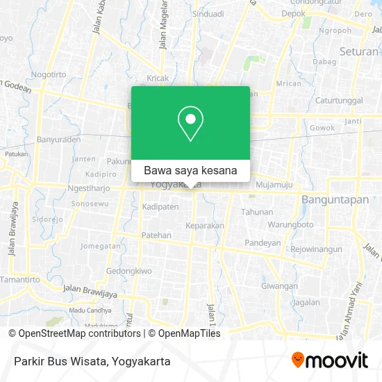Cara ke Parkir Bus Wisata di Kota Yogyakarta menggunakan bis?