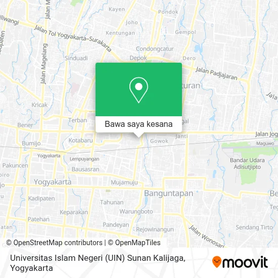 Cara ke Universitas Islam Negeri (UIN) Sunan Kalijaga di Kota ...