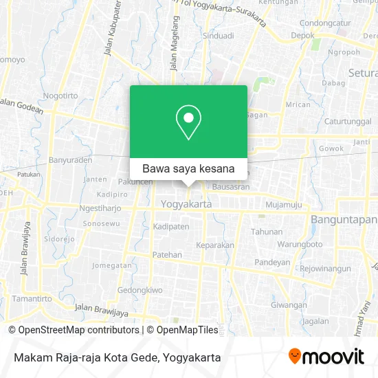 Cara ke Makam Raja-raja Kota Gede di Kota Yogyakarta menggunakan bis?