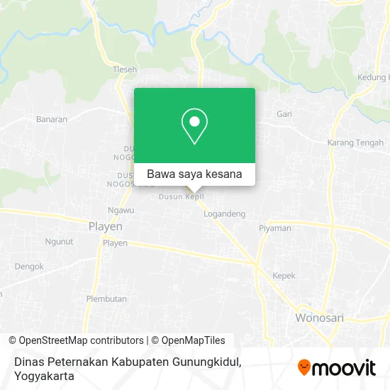Cara ke Dinas Peternakan Kabupaten Gunungkidul di Gunung Kidul ...