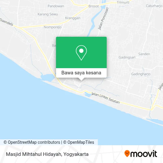 Cara ke Masjid Mihtahul Hidayah di Bantul menggunakan bis?