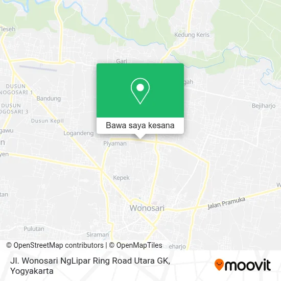 Cara ke Jl. Wonosari NgLipar Ring Road Utara GK di Gunung Kidul ...
