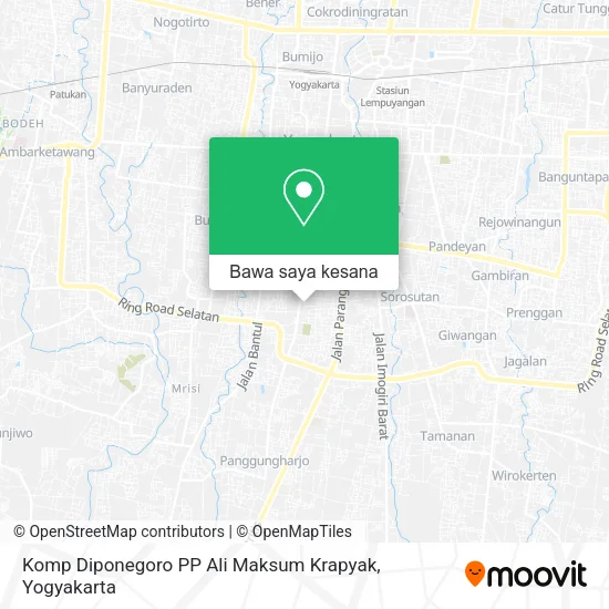 Cara ke Komp Diponegoro PP Ali Maksum Krapyak di Kota Yogyakarta ...