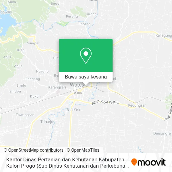 Cara ke Kantor Dinas Pertanian dan Kehutanan Kabupaten Kulon Progo (Sub ...