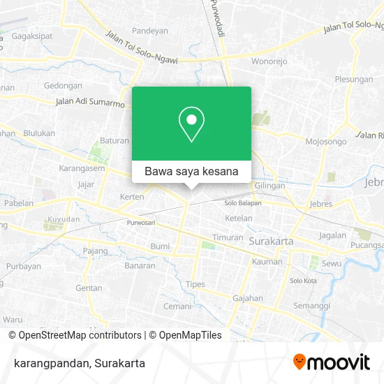 Cara ke karangpandan di Karanganyar menggunakan bis?
