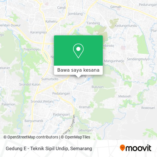Cara ke Gedung E - Teknik Sipil Undip di Kota Semarang menggunakan bis?