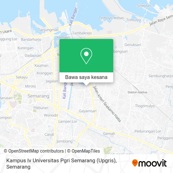 Cara ke Kampus Iv Universitas Pgri Semarang (Upgris) di Kota Semarang ...