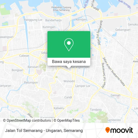 Cara ke Jalan Tol Semarang - Ungaran di Kota Semarang menggunakan bis ...