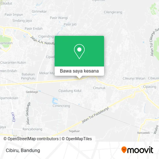 Cara ke Cibiru di Kota Bandung menggunakan bis atau kereta?
