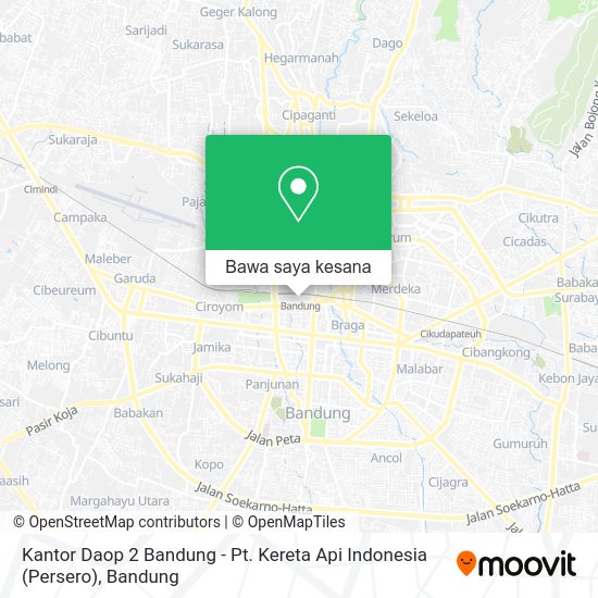 Cara ke Kantor Daop 2 Bandung - Pt. Kereta Api Indonesia (Persero) di ...