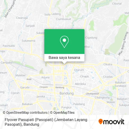 Cara ke Flyover Pasupati (Pasopati) (Jembatan Layang Pasopati) di Kota ...