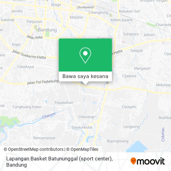 Cara ke Lapangan Basket Batununggal (sport center) di Kota Bandung ...