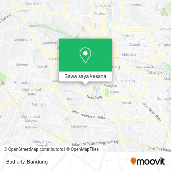 Cara ke Bsd city di Kota Bandung menggunakan bis?