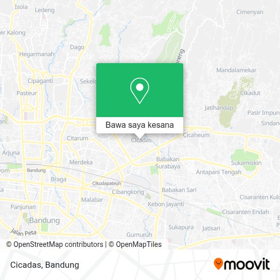 Cara ke Cicadas di Kota Bandung menggunakan bis?