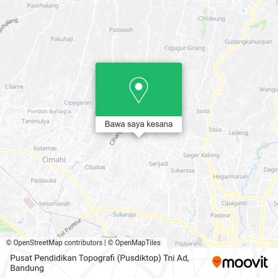 Cara ke Pusat Pendidikan Topografi (Pusdiktop) Tni Ad di Bandung ...