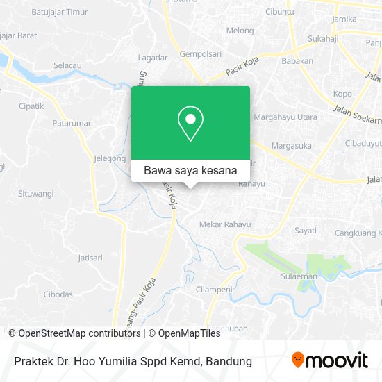 Cara ke Praktek Dr. Hoo Yumilia Sppd Kemd di Bandung menggunakan bis?