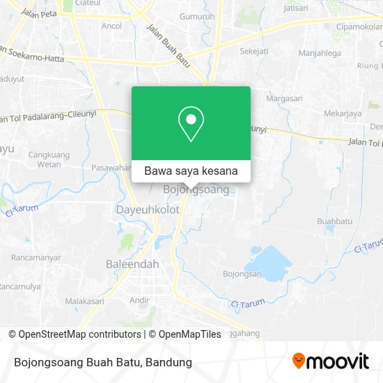 Cara ke Bojongsoang Buah Batu di Bandung menggunakan bis?