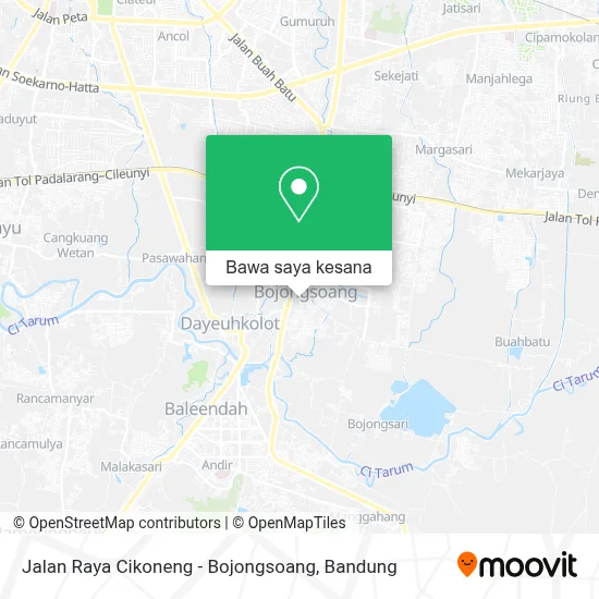 Cara ke Jalan Raya Cikoneng - Bojongsoang di Bandung menggunakan bis?