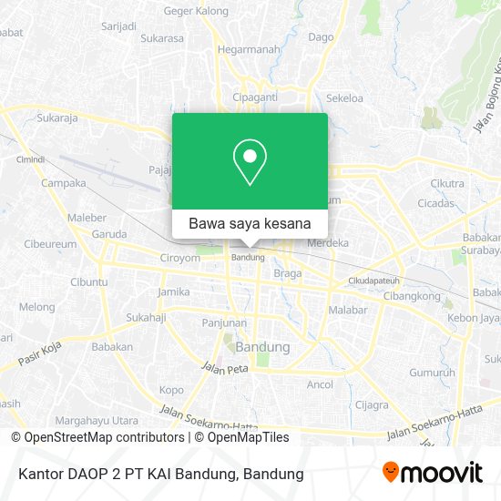 Cara ke Kantor DAOP 2 PT KAI Bandung menggunakan bis atau kereta?