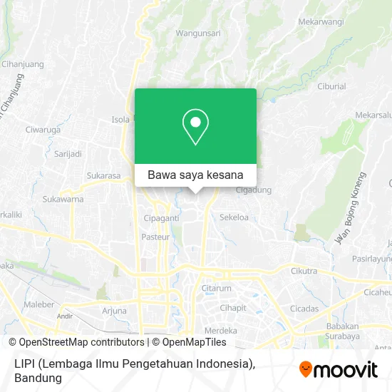 Cara ke LIPI (Lembaga Ilmu Pengetahuan Indonesia) di Bandung ...