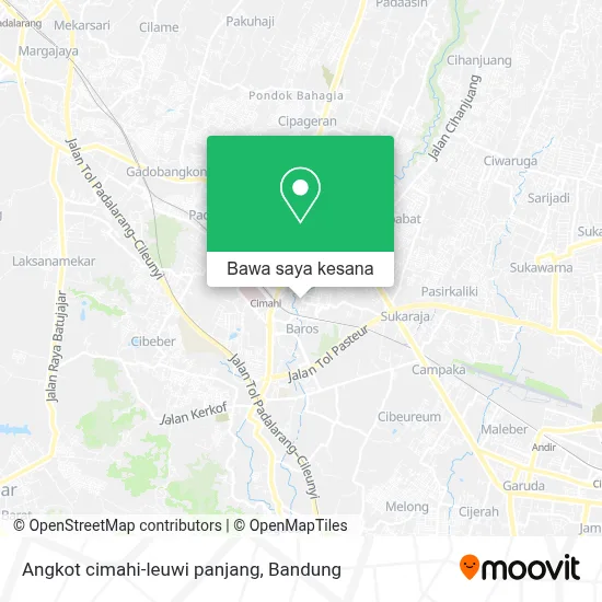 Cara ke Angkot cimahi-leuwi panjang di Cimahi menggunakan bis atau kereta?