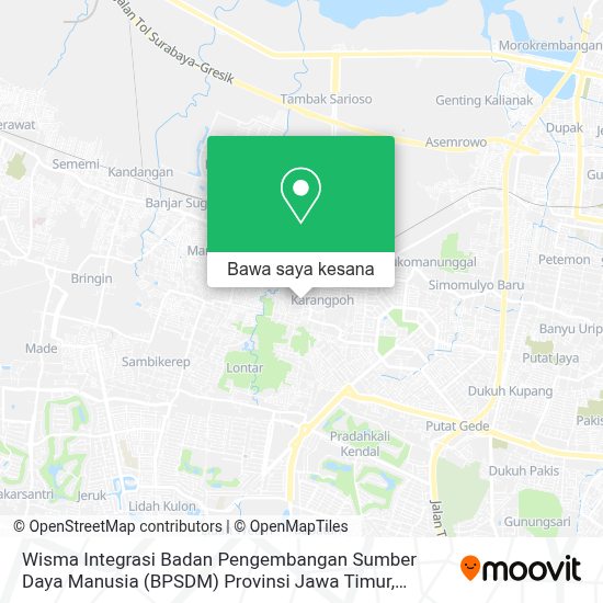Cara ke Wisma Integrasi Badan Pengembangan Sumber Daya Manusia (BPSDM ...