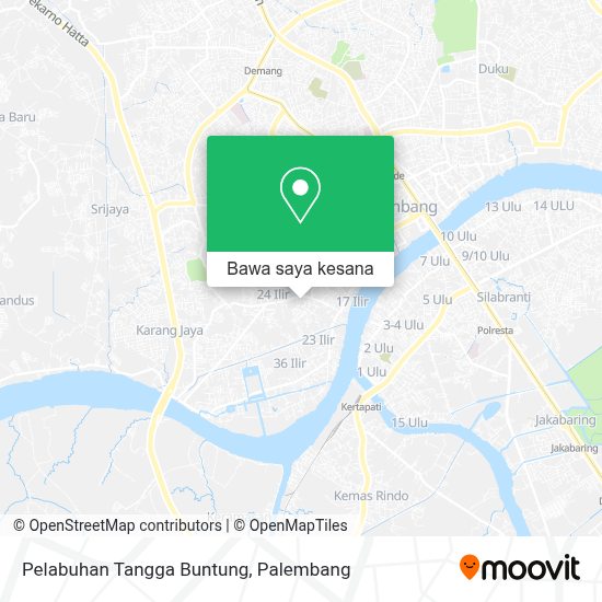 Cara ke Pelabuhan Tangga Buntung di Palembang menggunakan bis atau kereta?