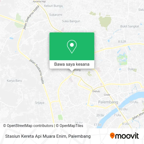 Cara ke Stasiun Kereta Api Muara Enim di Palembang menggunakan bis?
