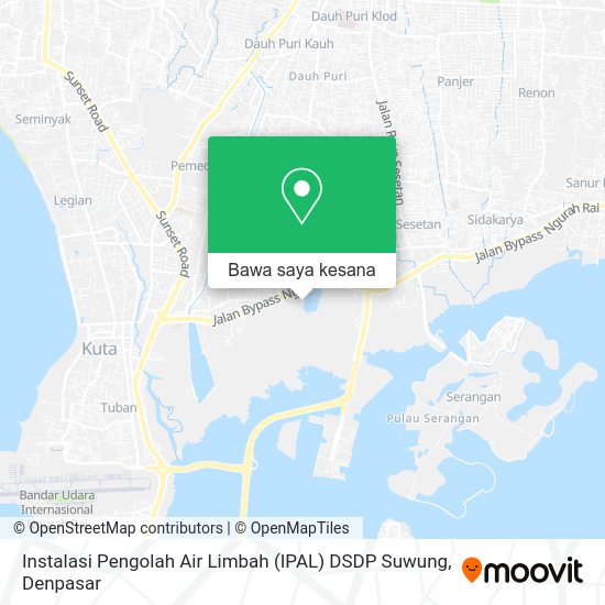 Cara ke Instalasi Pengolah Air Limbah (IPAL) DSDP Suwung di Denpasar ...