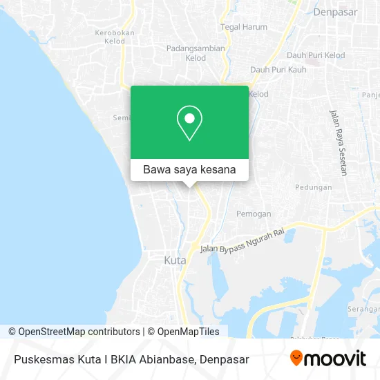 Cara ke Puskesmas Kuta I BKIA Abianbase di Badung menggunakan bis?