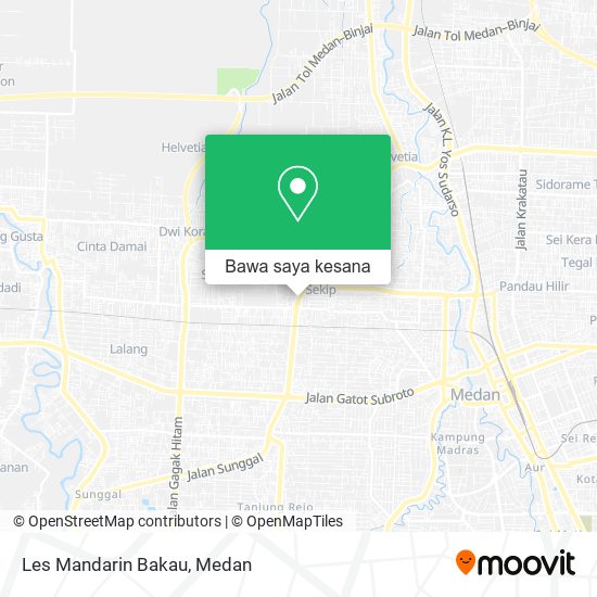 Cara ke Les Mandarin Bakau di Kota Medan menggunakan Bis?