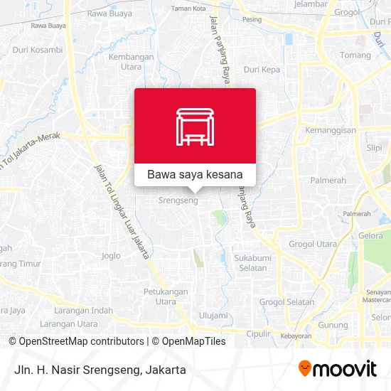 Perhentian Jln. H. Nasir Srengseng - Rute, Jadwal, dan Tarif