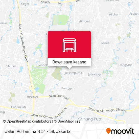 Perhentian Jalan Pertamina B 51 - 58 - Rute, Jadwal, dan Tarif
