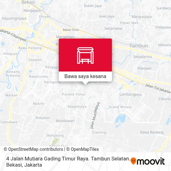 Perhentian 4 Jalan Mutiara Gading Timur Raya. Tambun Selatan. Bekasi ...