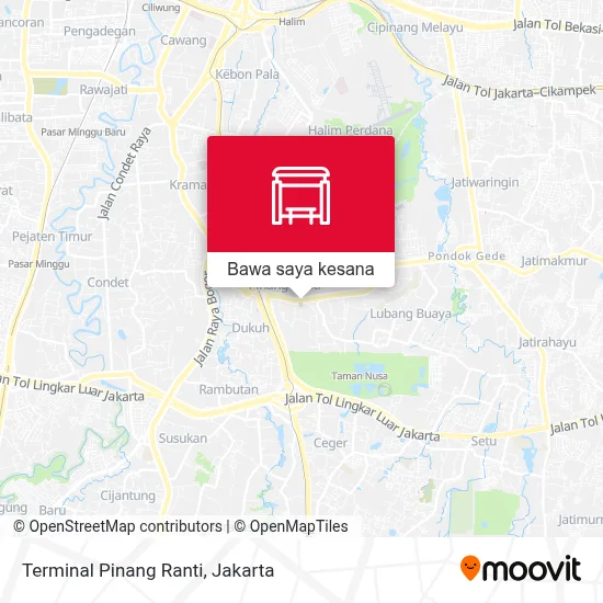 Perhentian Terminal Pinang Ranti - Rute, Jadwal, dan Tarif